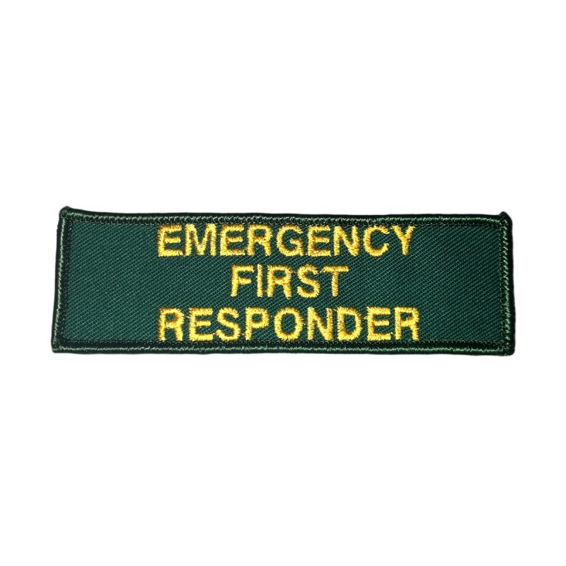 Emergency First Responder embroidered badge – Stitch-Tech