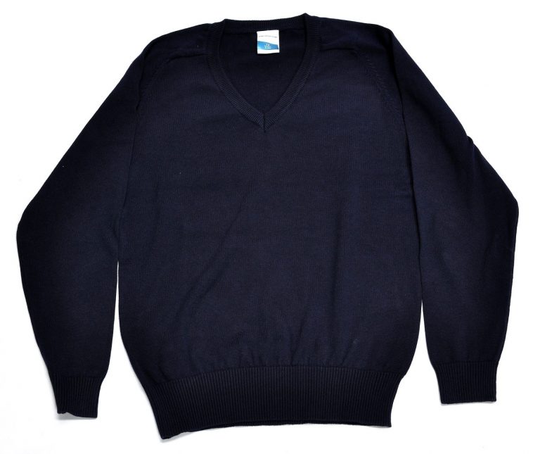 NLS Navy V-Neck School Jumper with embroidered logo – Stitch-Tech